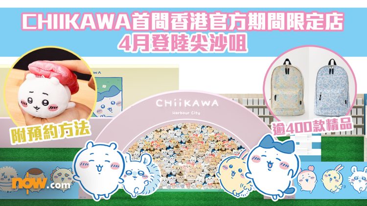 CHIIKAWA首間香港官方期間限定店登陸尖沙咀！ 逾400款日本直送精品／3大打卡位 附預約方法 | Now.com WATCH